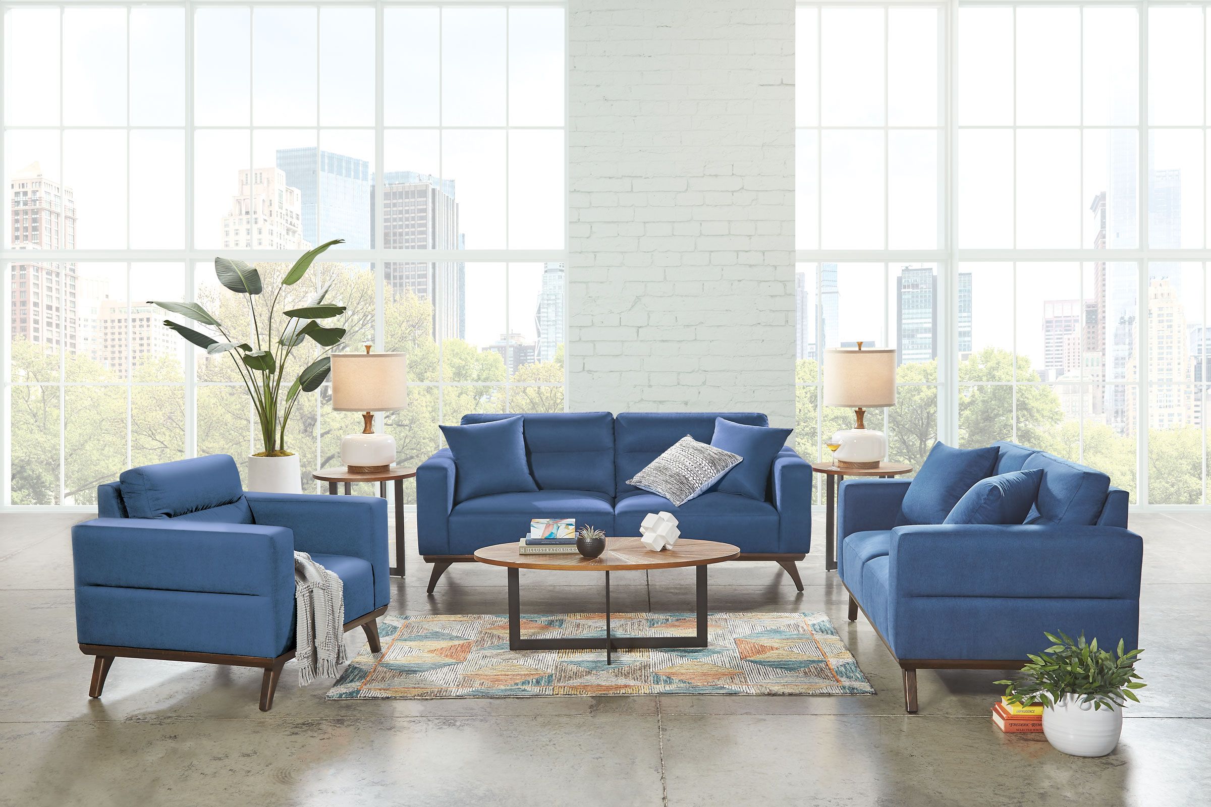 Cece Blue Home Decor Collection