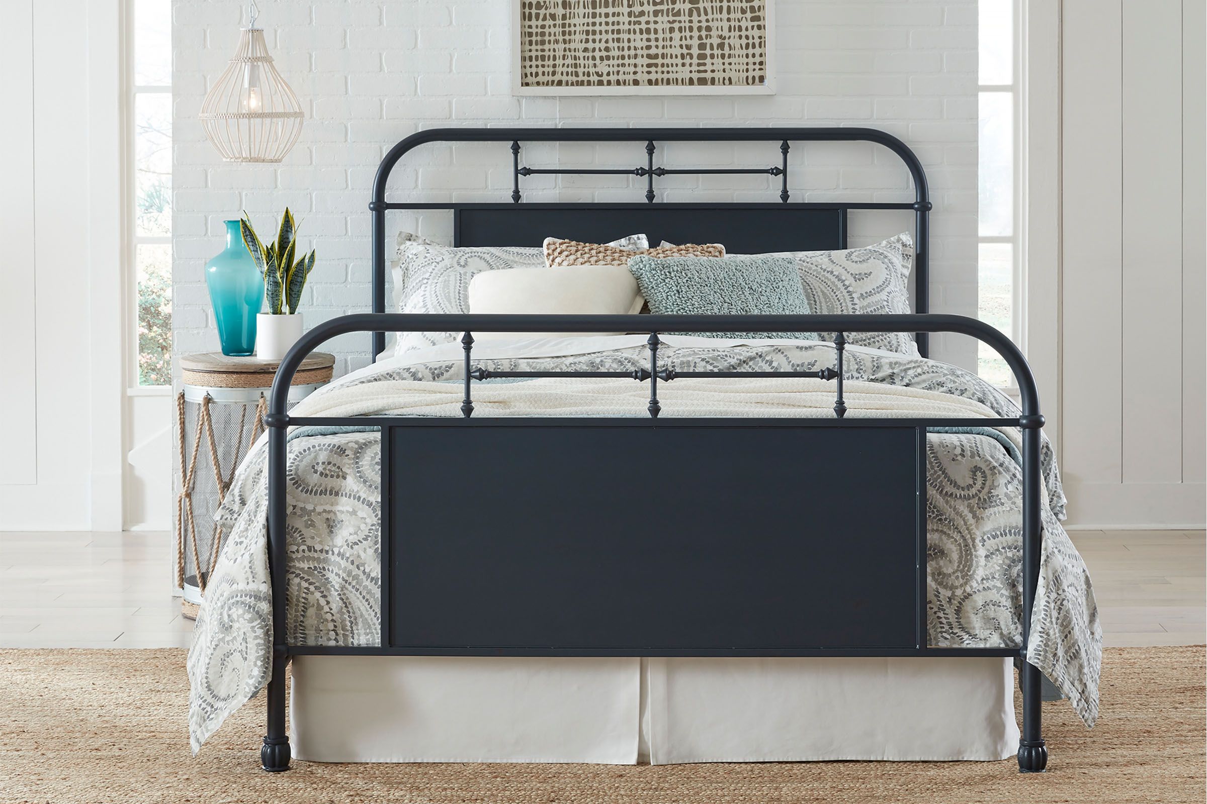 VINTAGE NAVY METAL BEDS Bedroom Collection