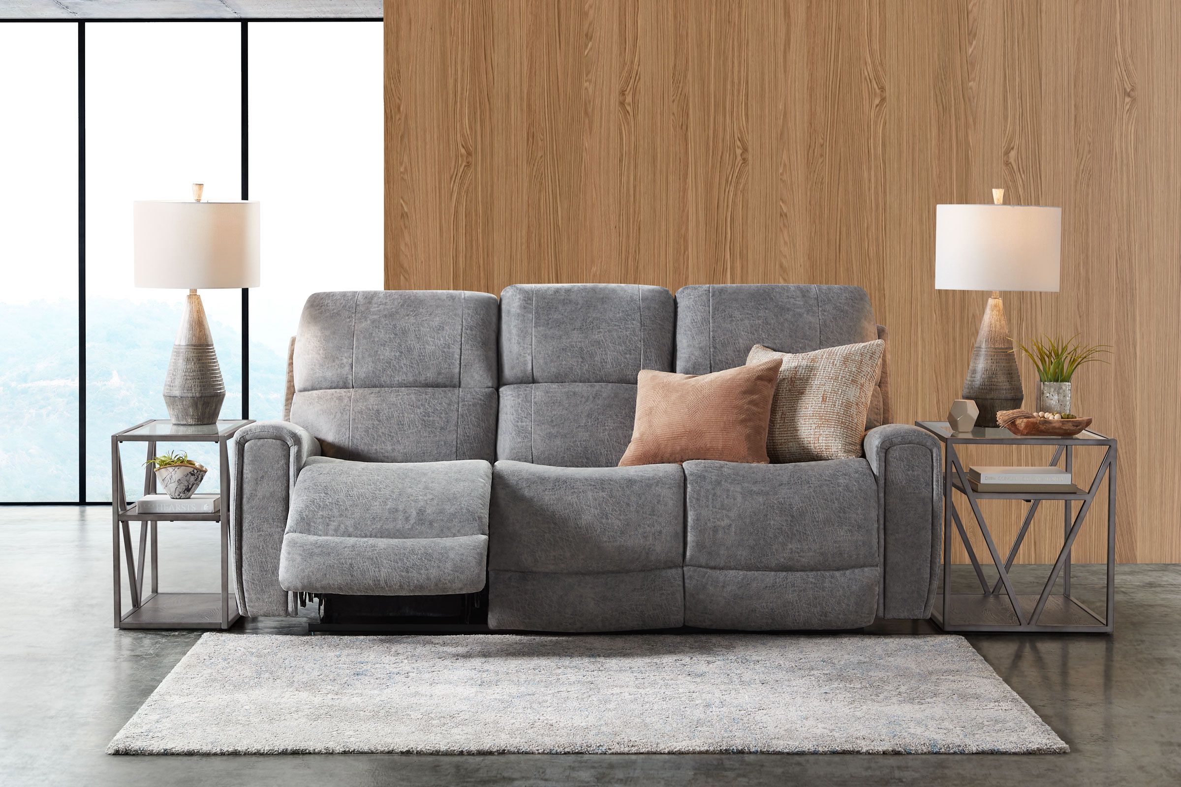 Apollo Quad Power Leather Rocker Recliner by La-Z-Boy at Gardner-White